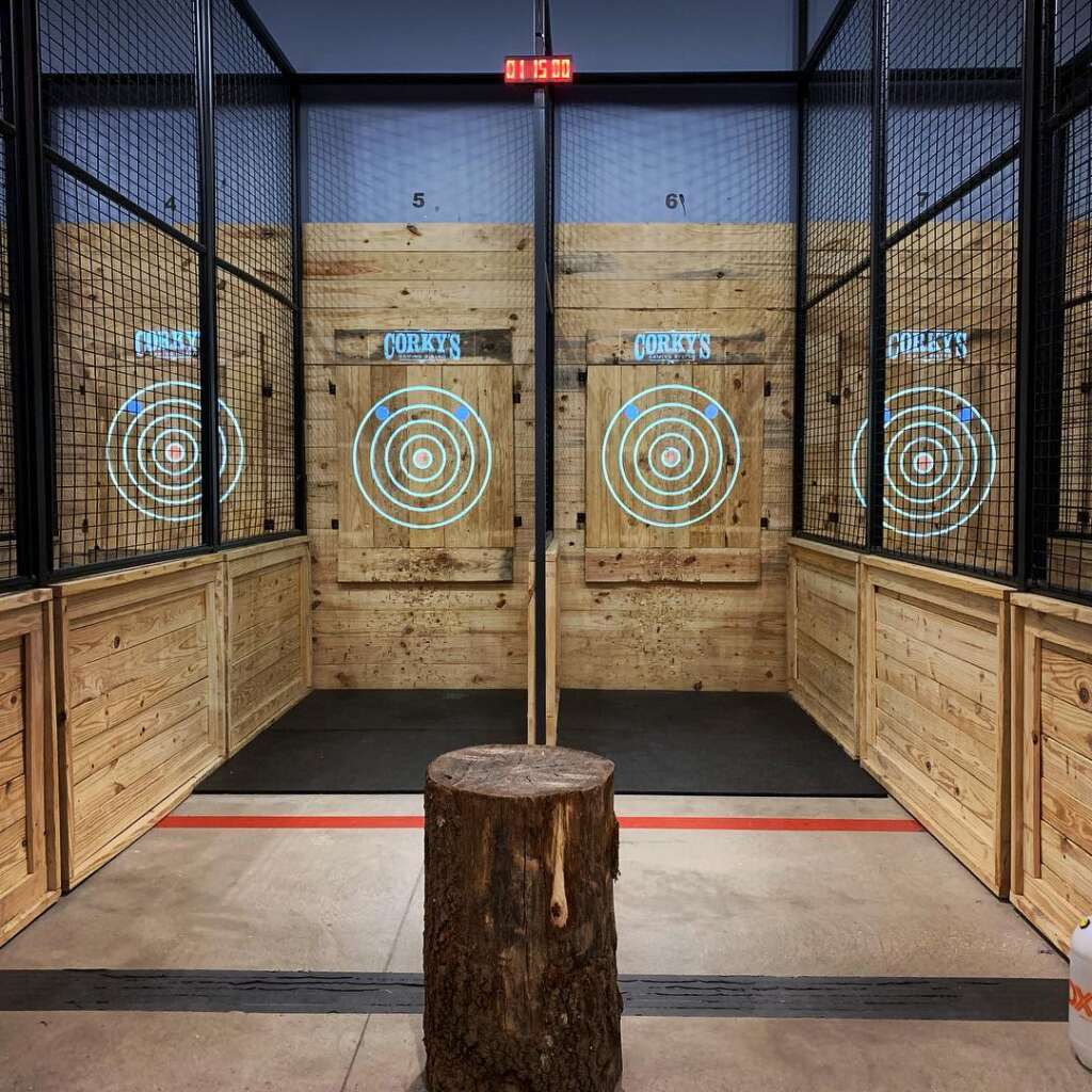 Axe Throwing - Corky’s Gaming Bistro